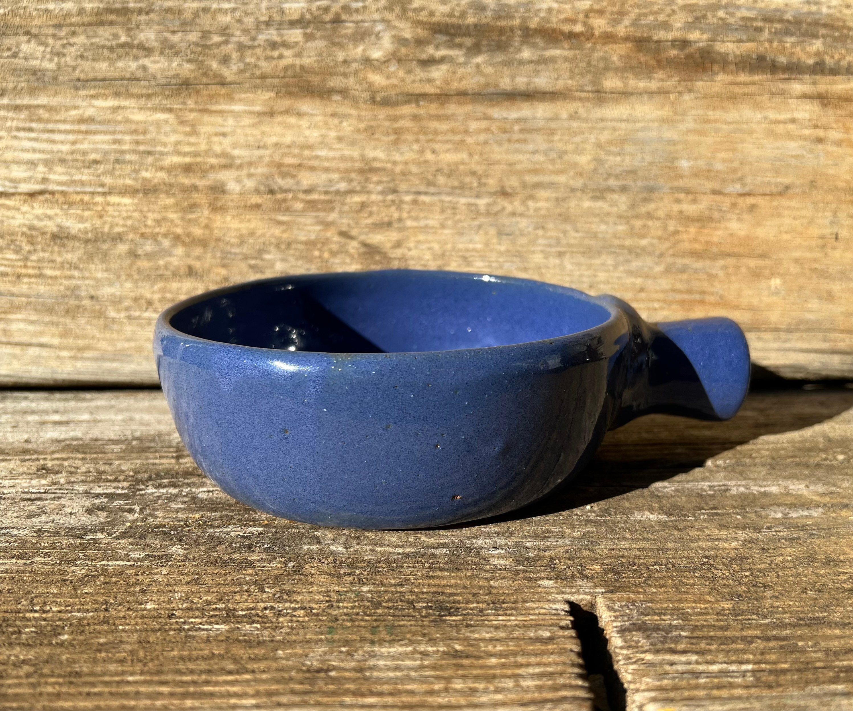 Bybee Pottery Kentucky Blue Handled Bowl | Etsy