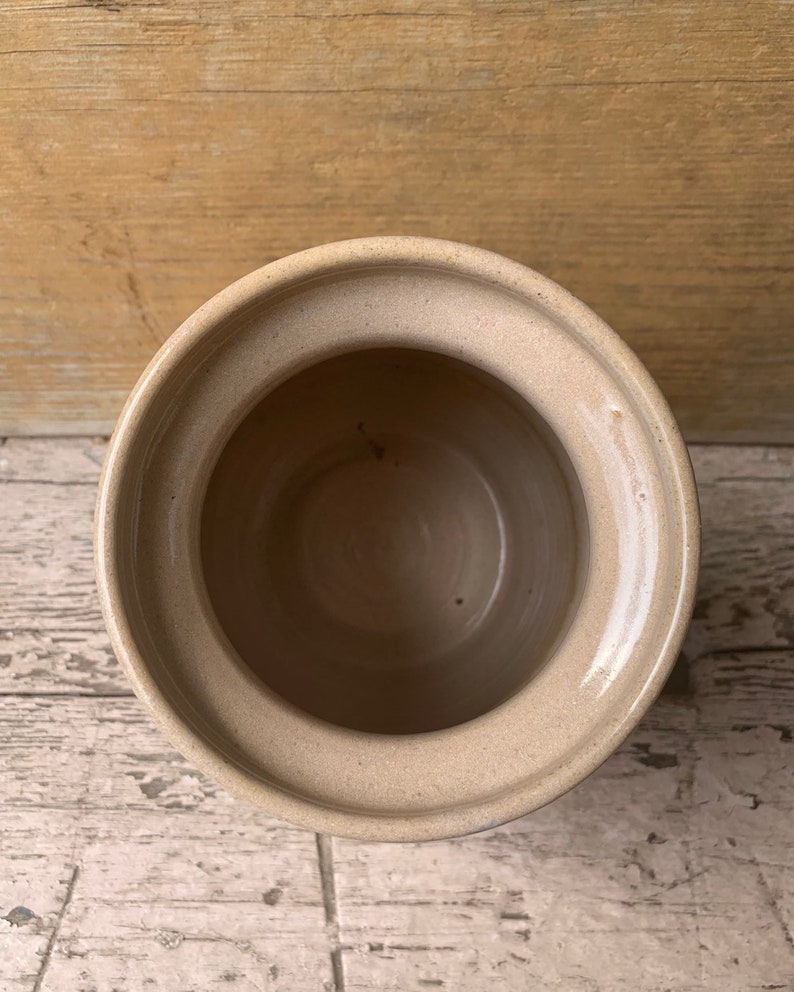 DK Clay Blue and Beige Pottery Canister - Etsy