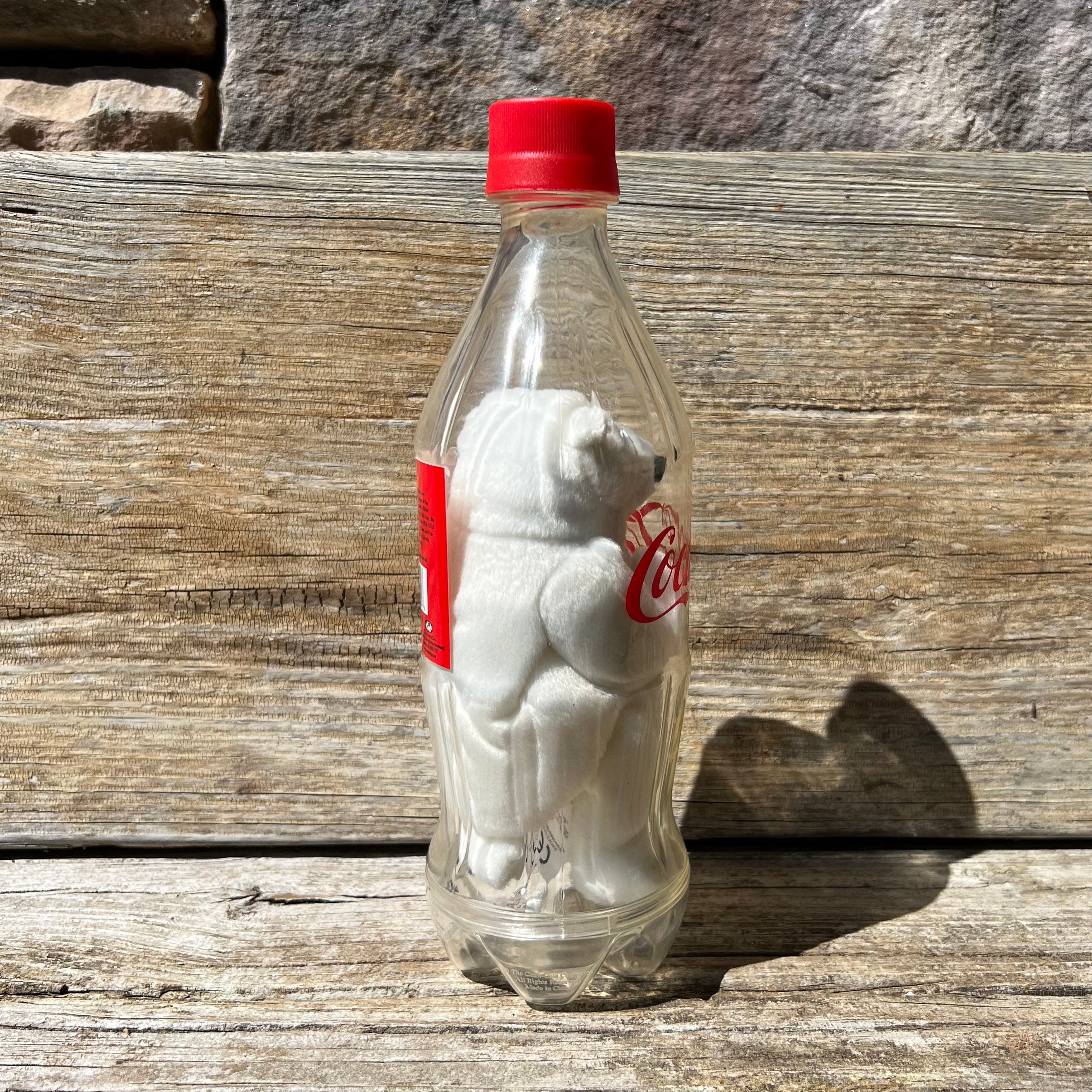 Coca Cola Plush Polar Bear Holding a Coke Inside a Plastic - Etsy