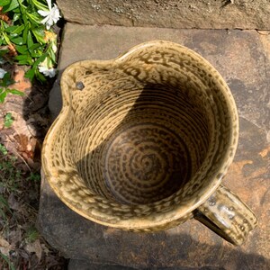 Wilford Dean Tobacco Spit Glaze Pitcher With Grapes Vine Leaves Folk ...