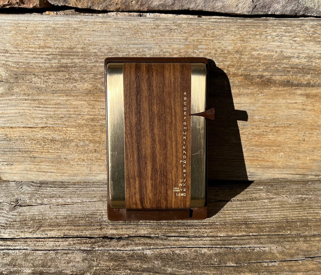 Vintage Bates List Finder Classic Model Cavalier Faux Woodgrain and ...