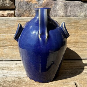 Blue Pointy Ear Face Jug Southern Folk Pottery RW Wright Lenoir NC - Etsy