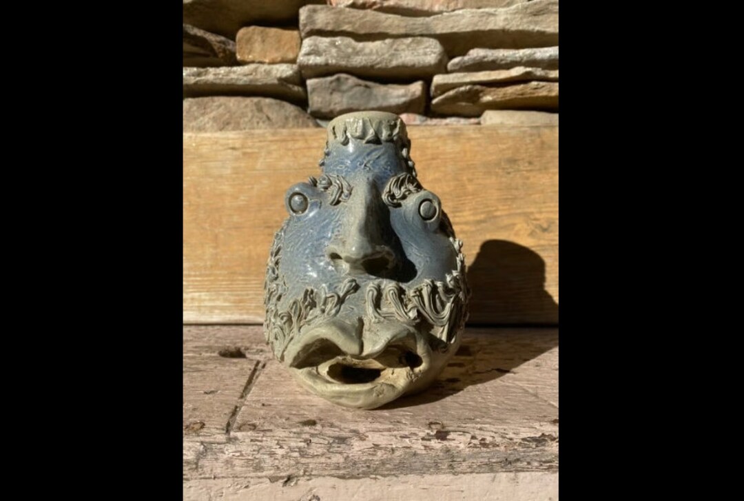 Chicken Waterer Face Jug by Robert Downs of Maple City Pottery - Etsy