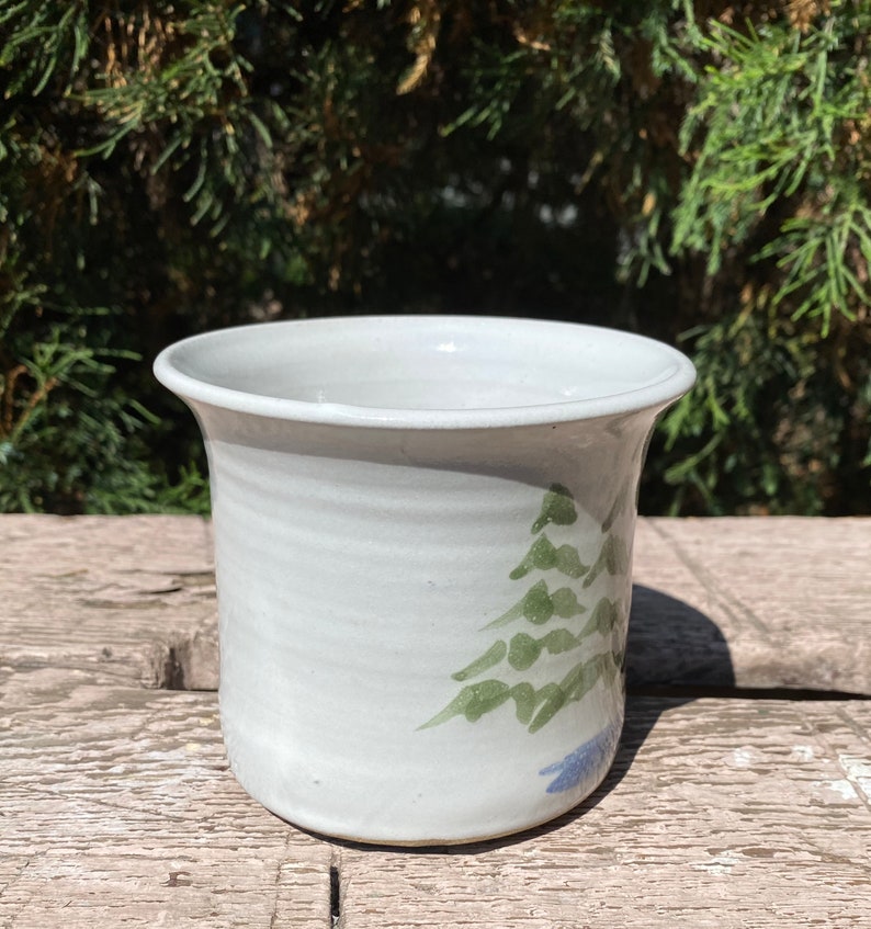 Studio Pottery Crock With Log Cabin W/artist Chop Mark | Etsy