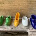 Mini Collection of 5 Vintage Small Ceramic Shoes - Etsy