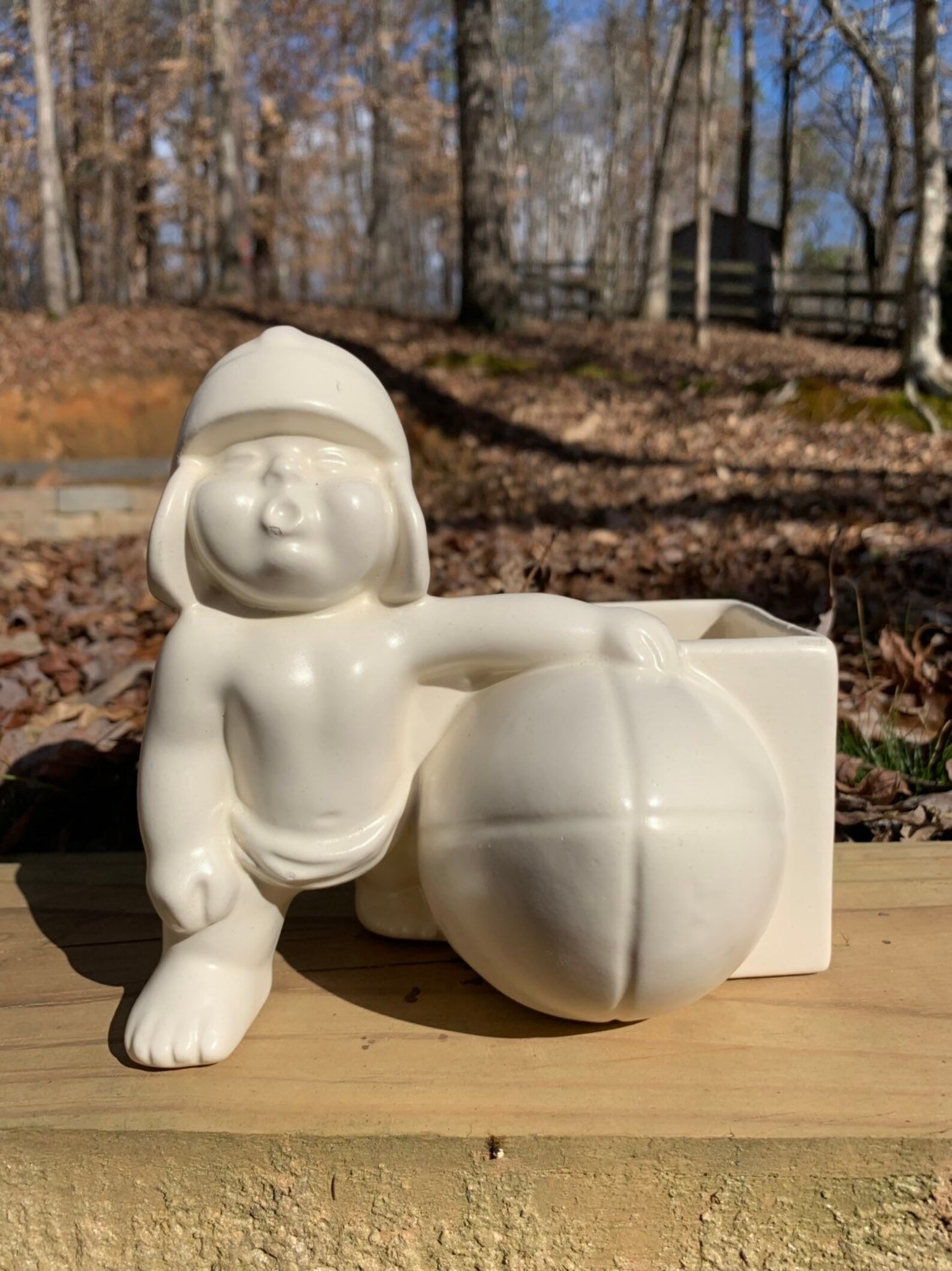 Haeger Pottery White Baby Football Planter 6 1/2 | Etsy