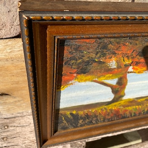 Original Painting Autumnal Scene With Barn Signed Karen Rabinowitz '70 ...