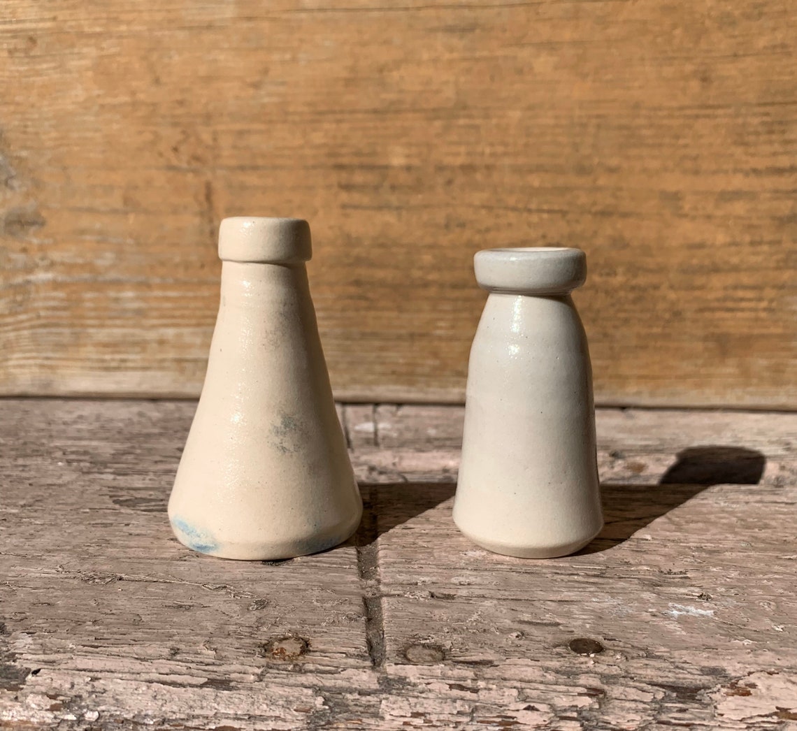 Two Williamsburg Pottery Colonial Ink Wells for Collecting or | Etsy