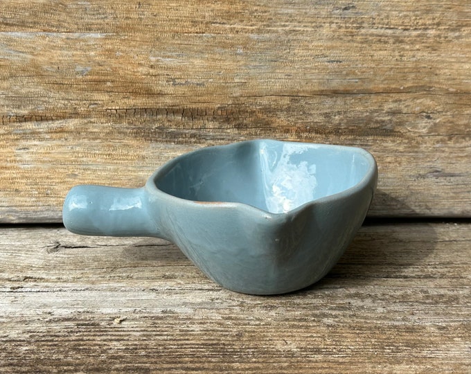 Blue Bybee Pottery Double Spouted and Handled Bowl Signed - Etsy