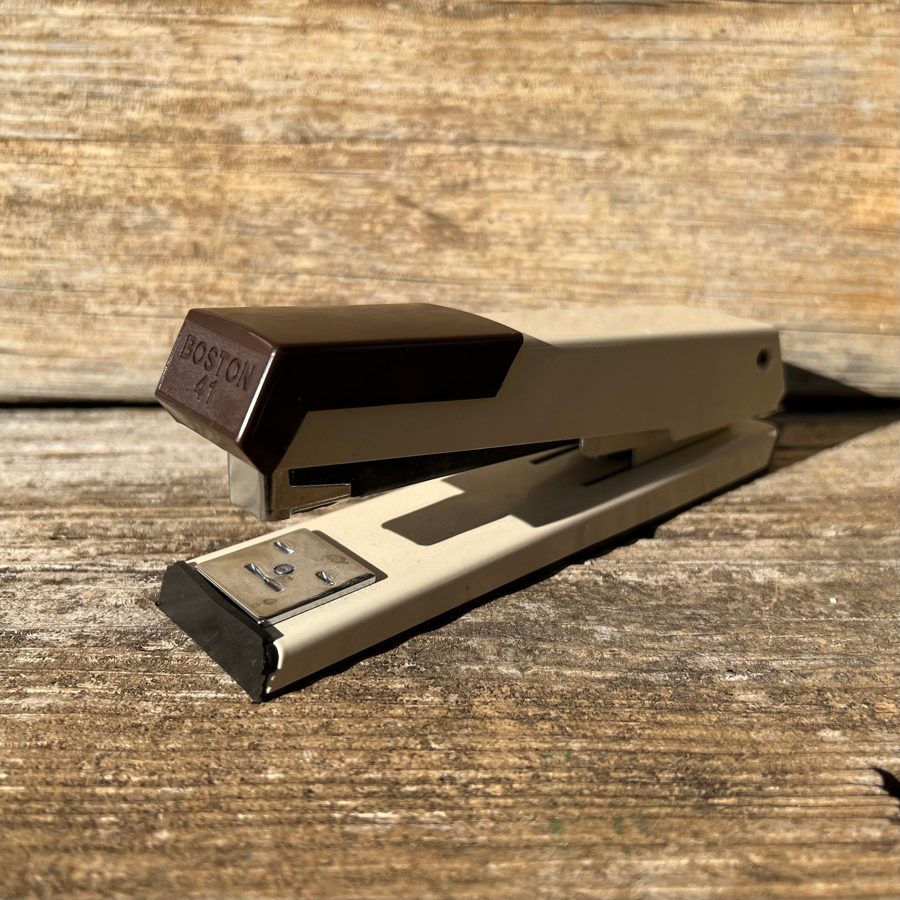 Vintage Boston 41 Tan and Brown Stapler - Etsy