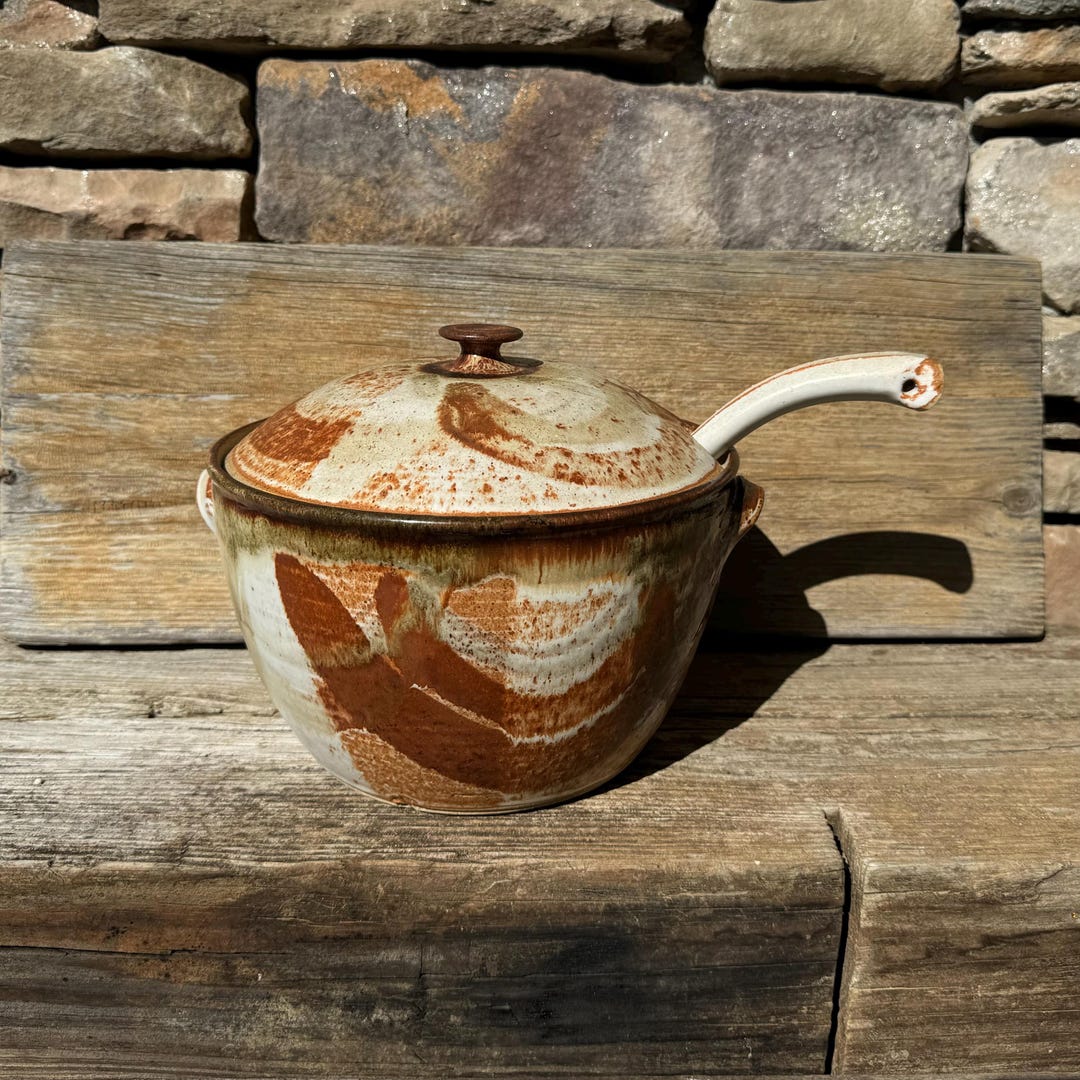 Decorative and Function Studio Pottery Soup Tureen With Ladel - Dublin ...