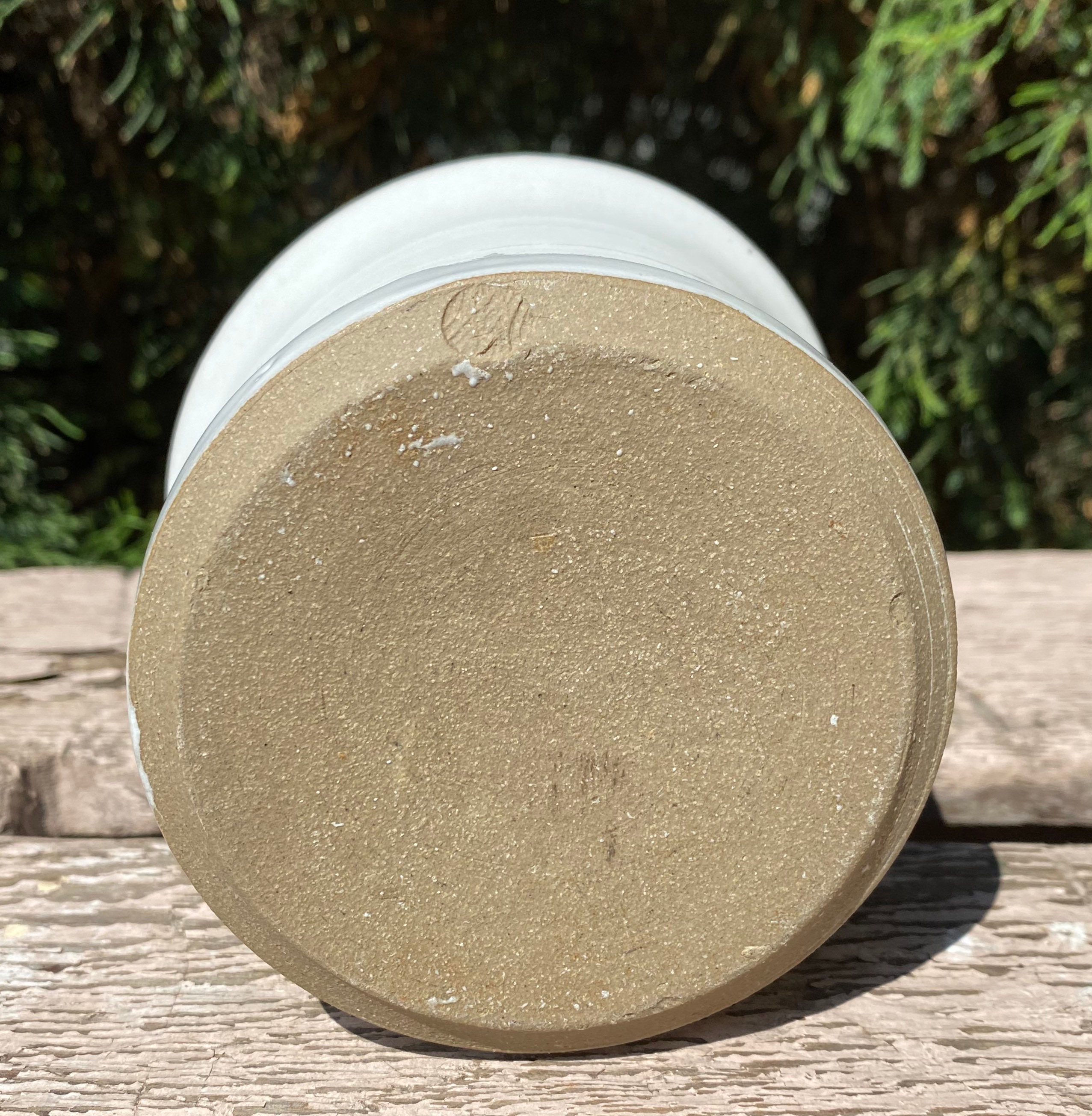 Studio Pottery Crock With Log Cabin W/artist Chop Mark | Etsy