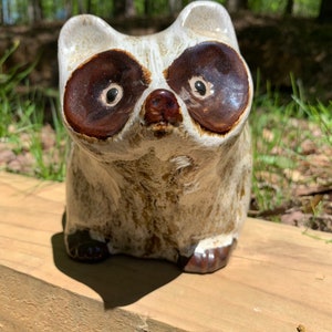 Large 6 Pigeon Forge Pottery D Ferguson Raccoon Figurine - Etsy