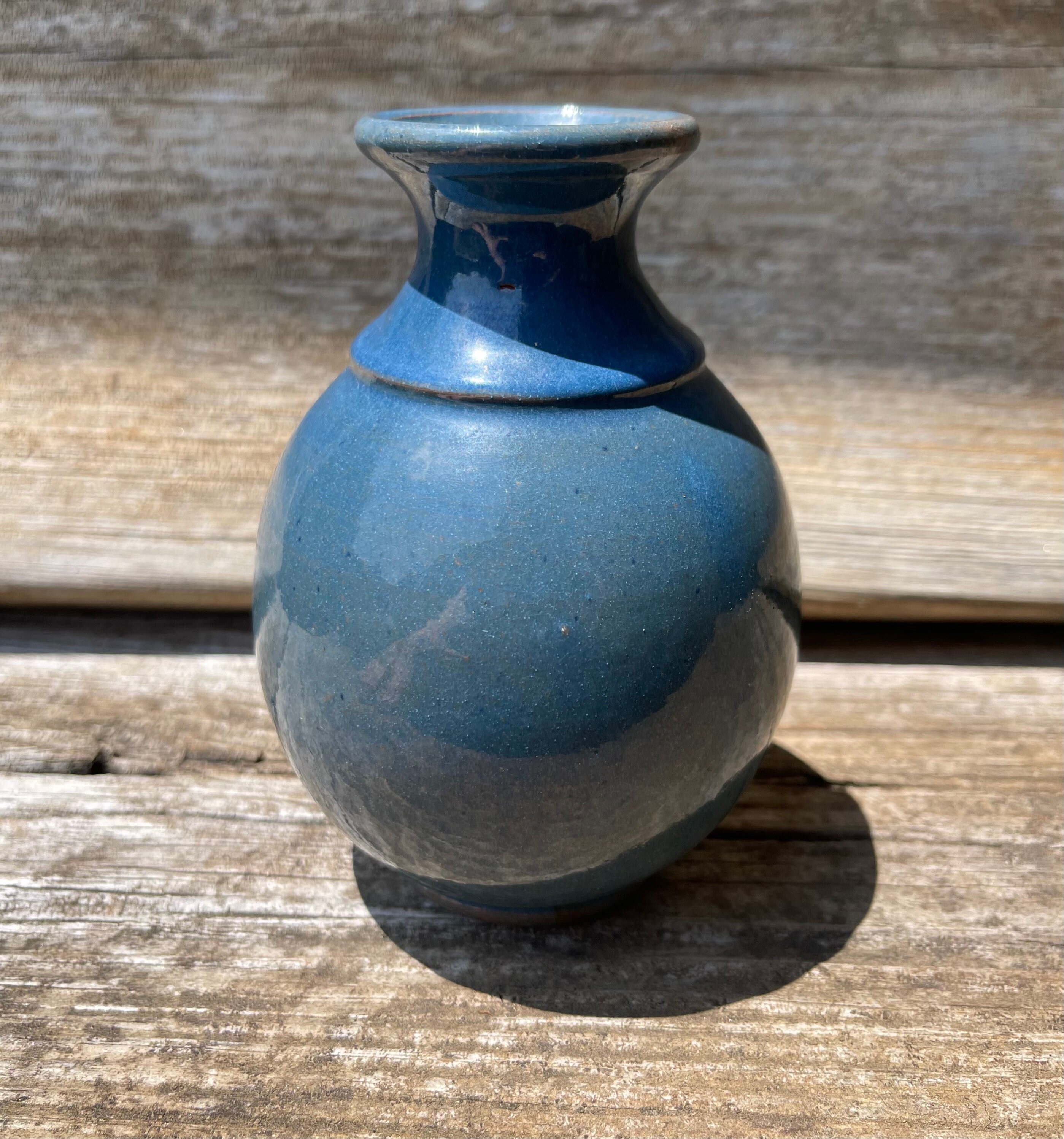 Teague Pottery Small Blue Lead Glazed North Carolina Pottery - Etsy