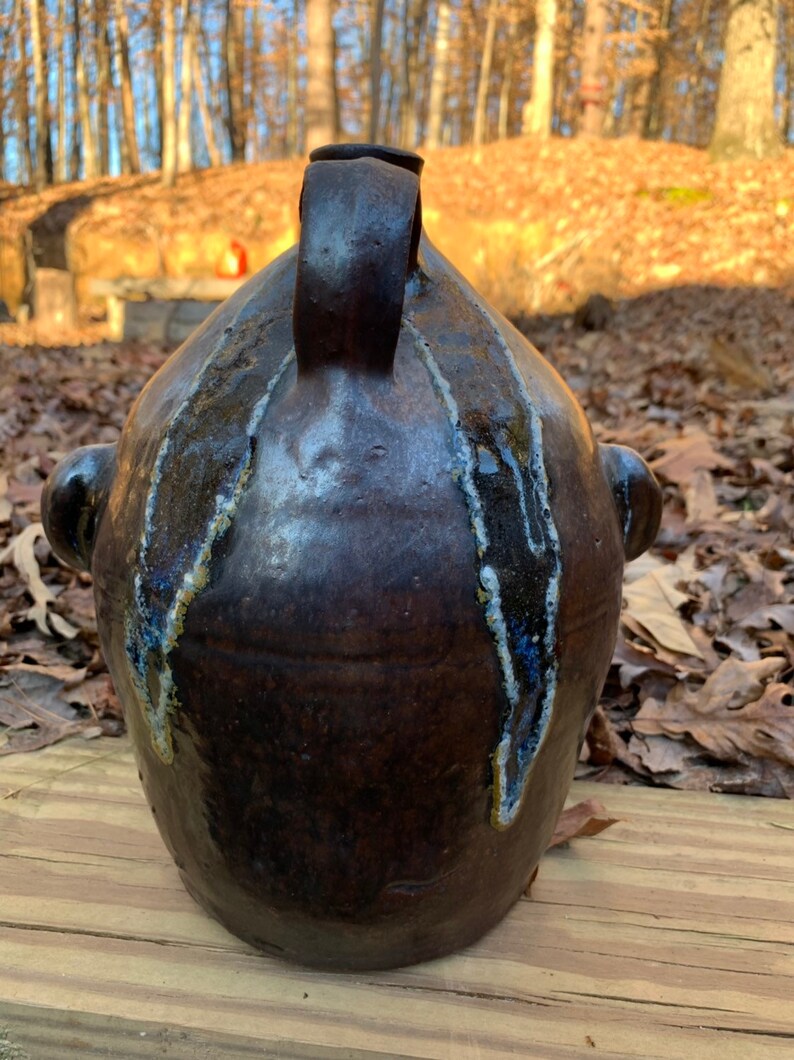 Nathaniel Hewell Devil Face Jug: Salt Glaze Southern Folk Art Pottery ...