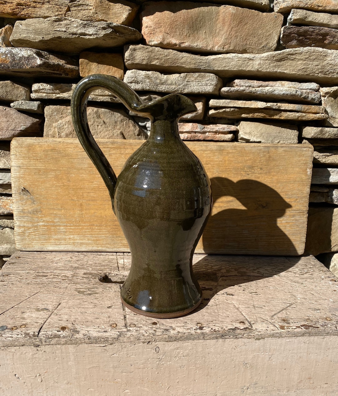 Large (13 1/4") Michael A. Crocker "biblical Rebecca Pitcher" or Ewer ...