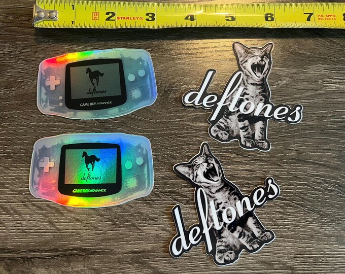 4-count Deftones Stickers - 2x Holographic GBA, 2x Cat - Etsy
