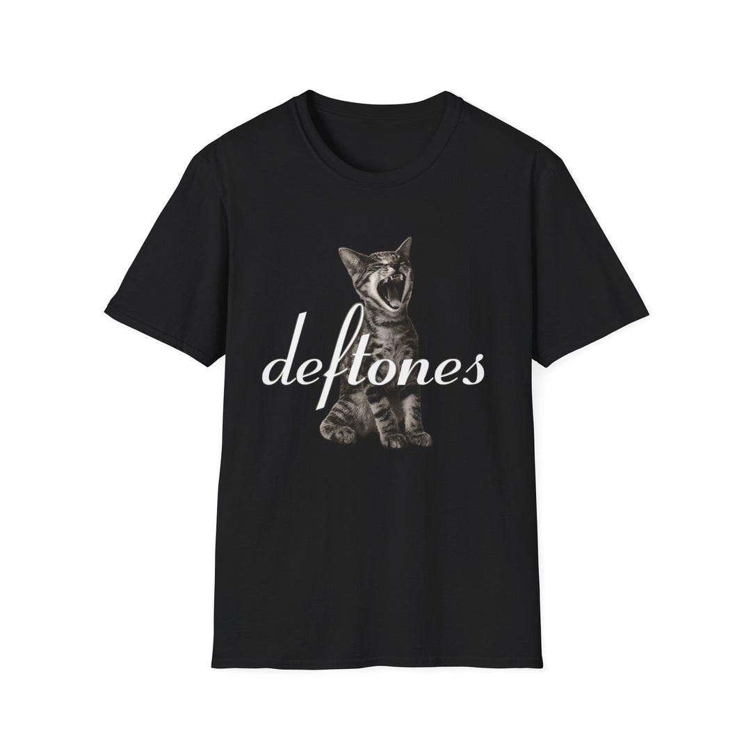 Deftones Cat Band Shirt Christmas Gift Unisex Softstyle T-shirt, Men ...