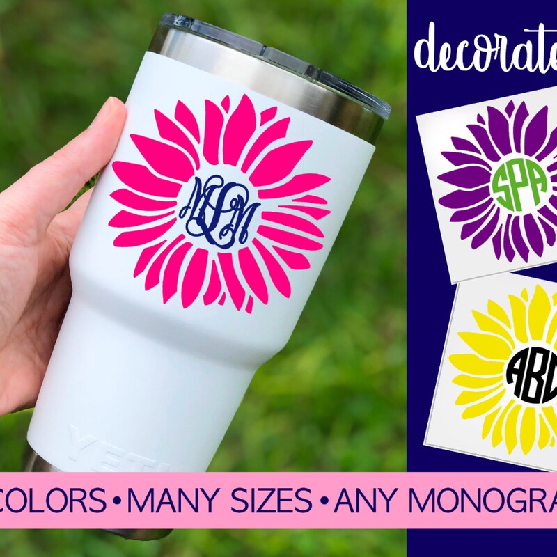 Flower Monogram - Etsy