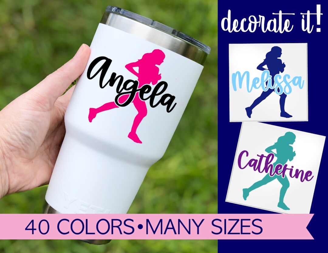 Runner Decal, Marathon Runner Sticker, Running Decal Car, Running Water ...