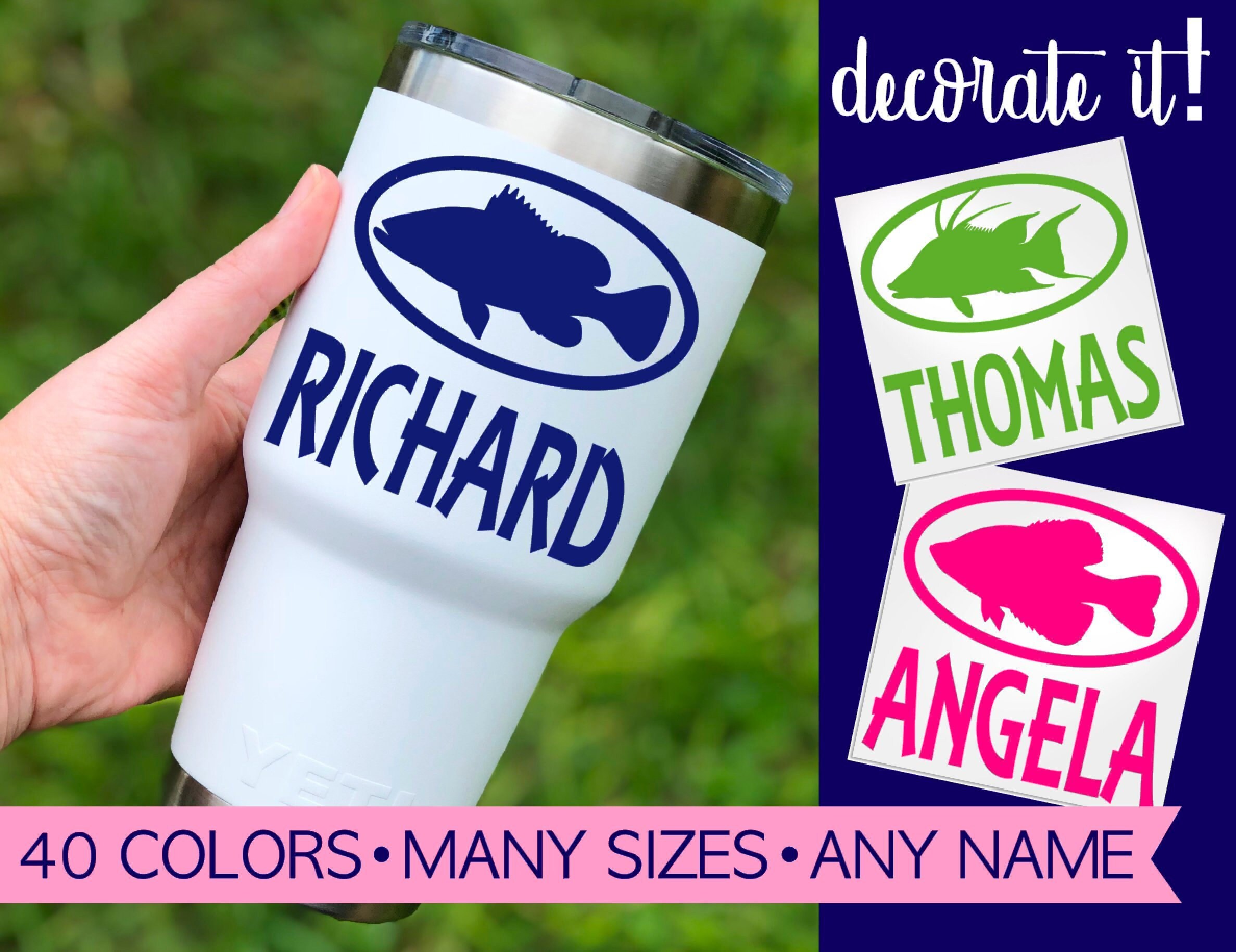 Fish Decal Fishing Gifts for Men Who Have Everything | Etsy