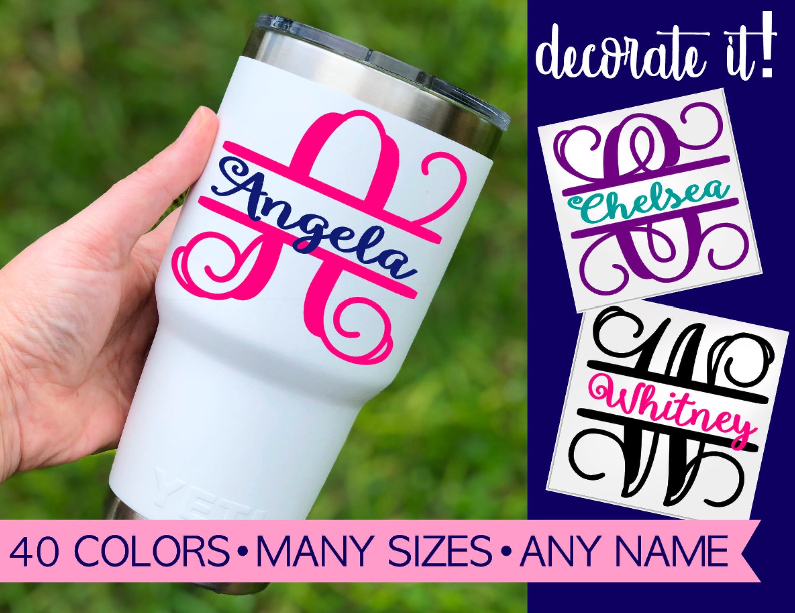 Decals for Yeti Cups Yeti Decal for Women Cup Decal for | Etsy