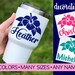 Flower Cup Decal | Flower Tumbler Decal | Flower Yeti Decal | Flower ...