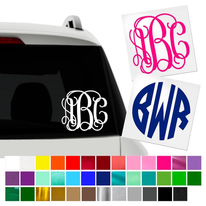 Car Stickers Inital - Etsy
