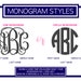 Monogram Car Decal Monogram Decal Car Decal Car Monogram Decal Car ...