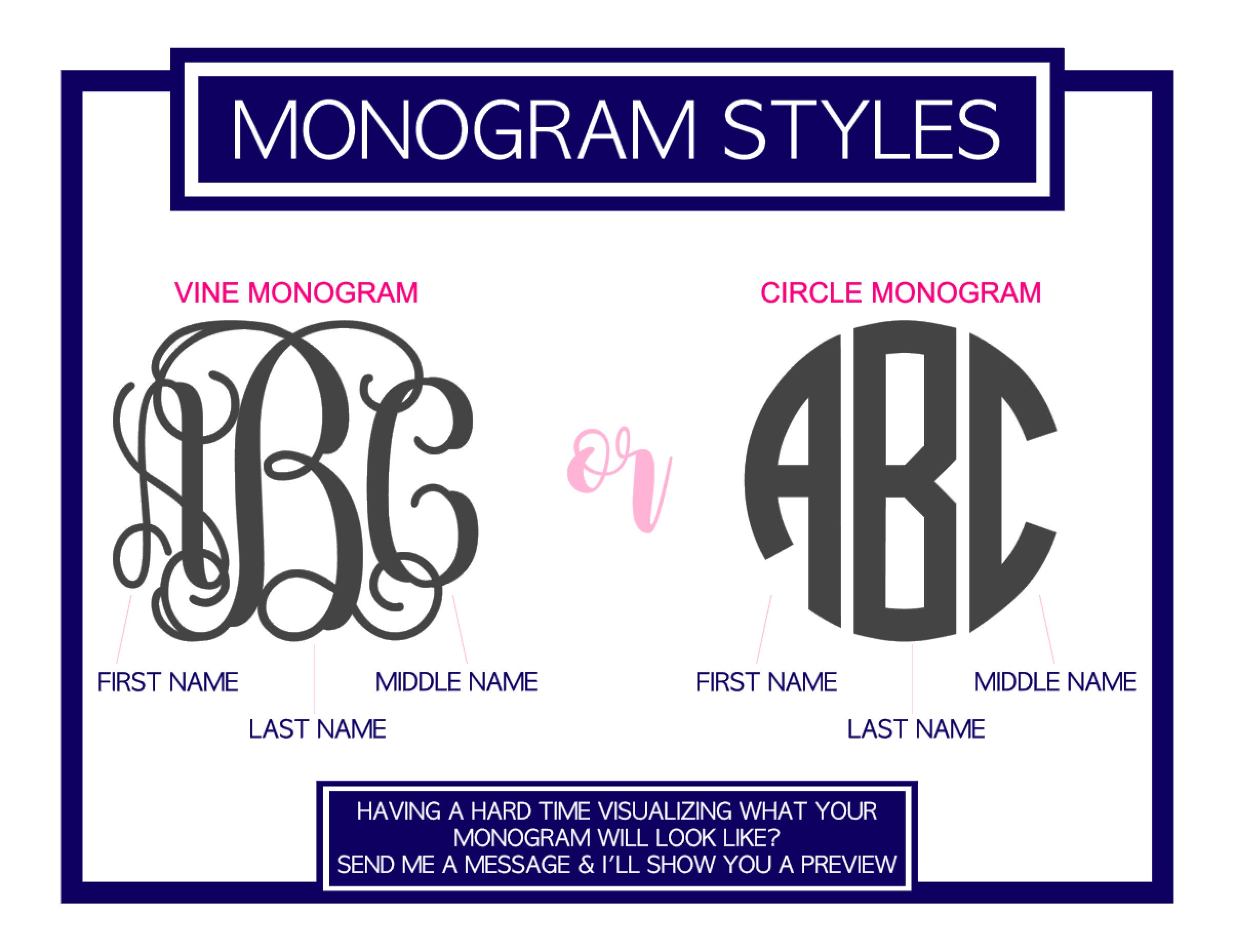 Car Decals for Women | Monogrammed Car Decal | Car Window Decal ...