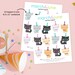 Digital Download Cats Cupcake Toppers, Kitten Birthday Party Theme, Fur ...