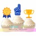 Father's Day Cupcake Toppers, Set of 12, Best Dad, Number 1 Dad, #1 Dad ...