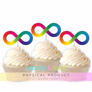 Autism Cupcake Toppers, Set of 12, Neurodiversity, Neurodivergent ...