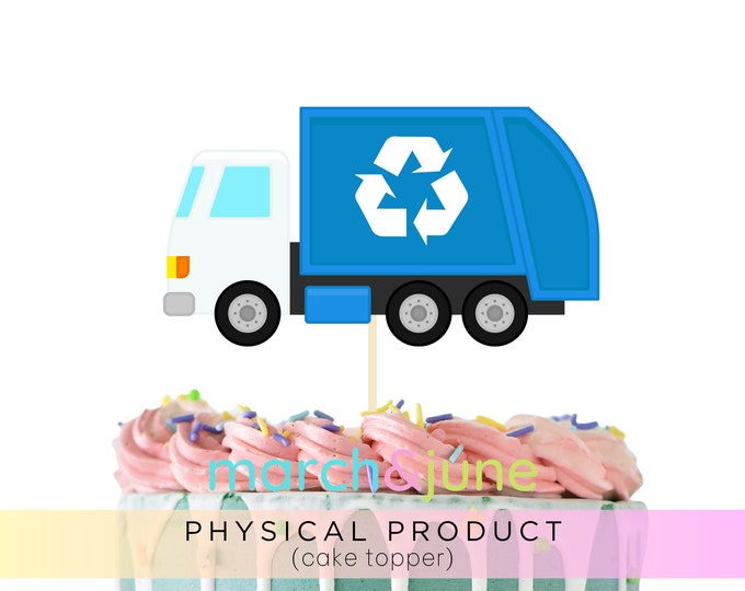 Garbage Truck Birthday Cake Topper/ Waste Management Birthday Cake ...