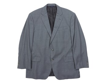 Charcoal Grey Brooks Brothers Jacket Suit 346 Sack Blazer Sport Coat ...