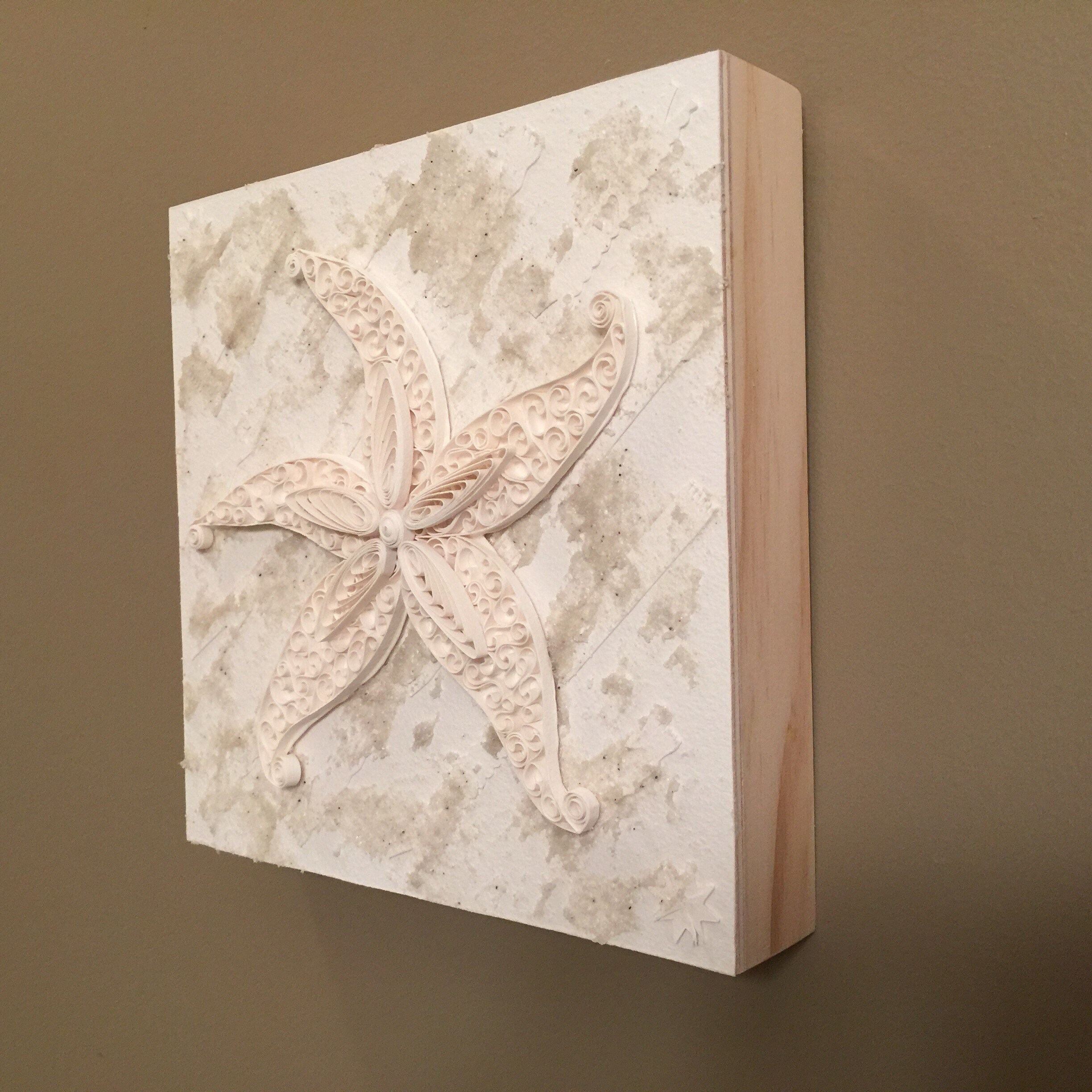 Starfish Art Quilling Paper Art Beach Art 1st Anniversary | Etsy
