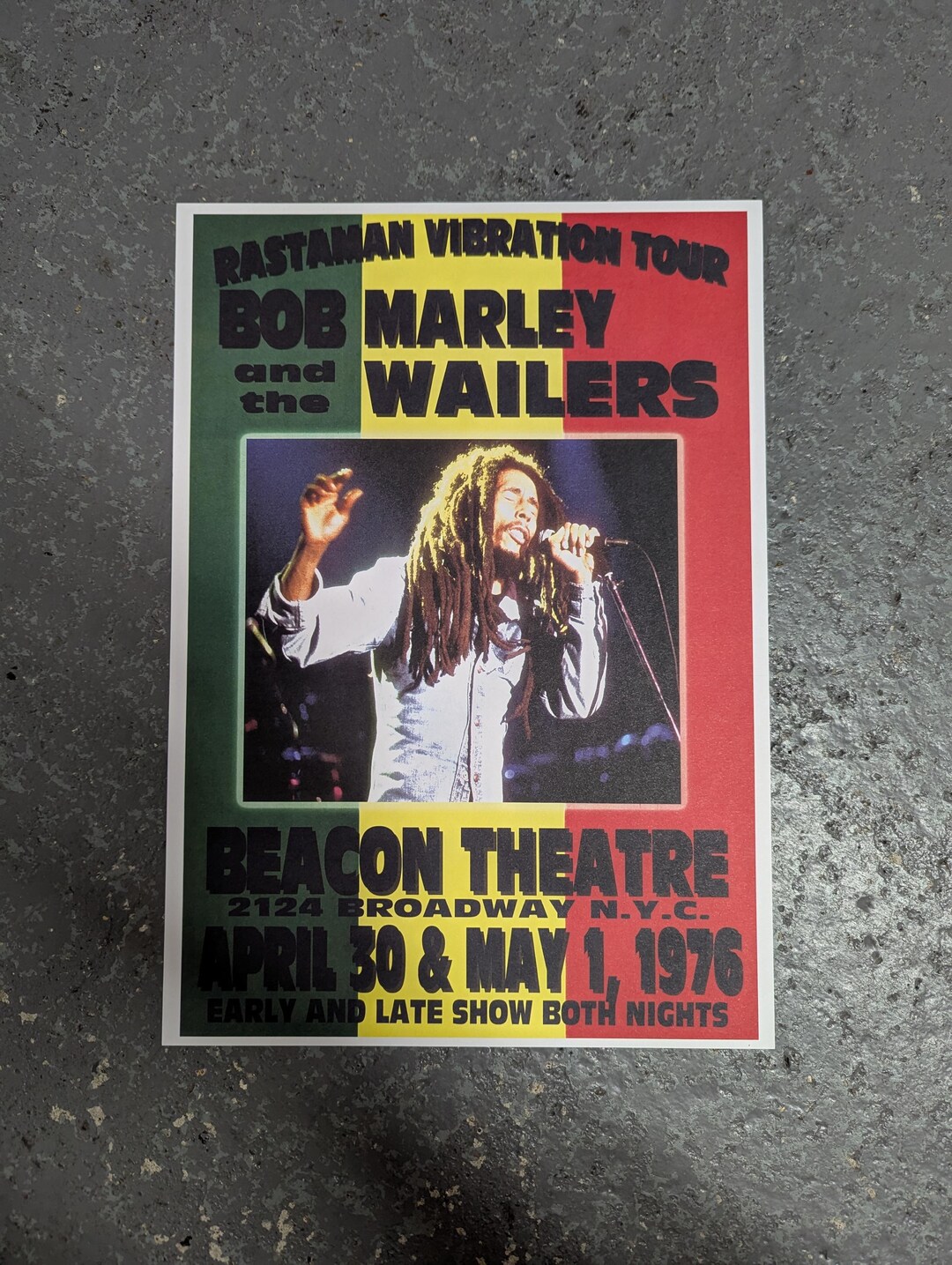Bob Marley Concert Poster - Etsy