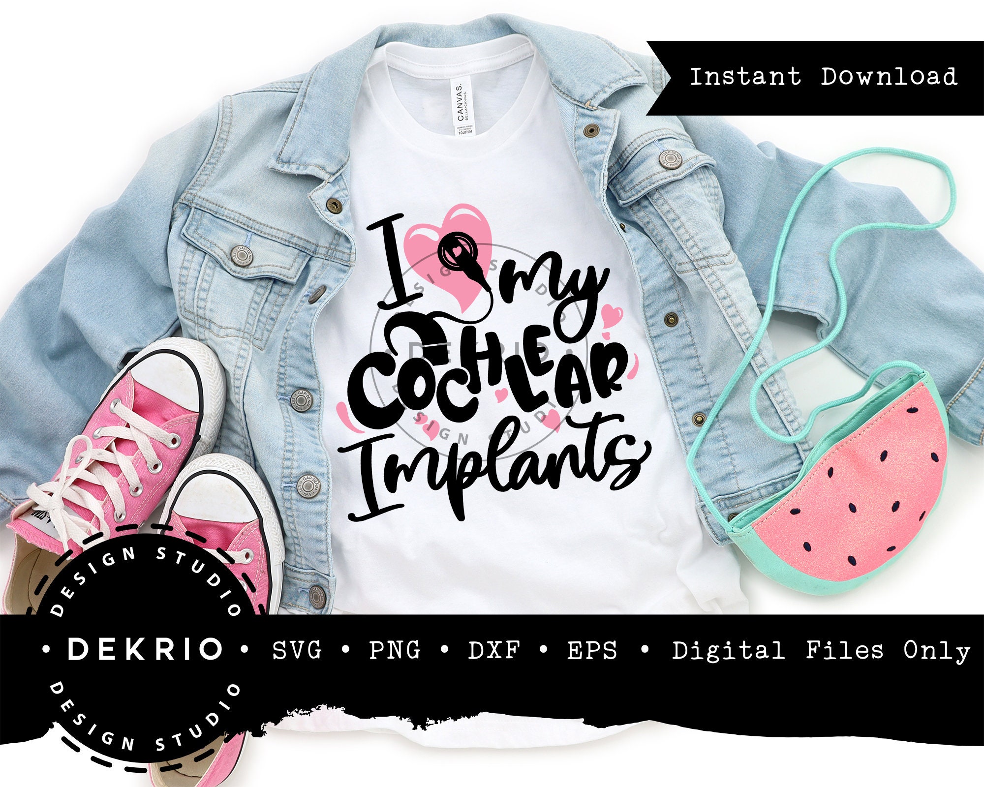 Cochlear Implants Svg Cut File PNG DXF EPS Digital Files - Etsy