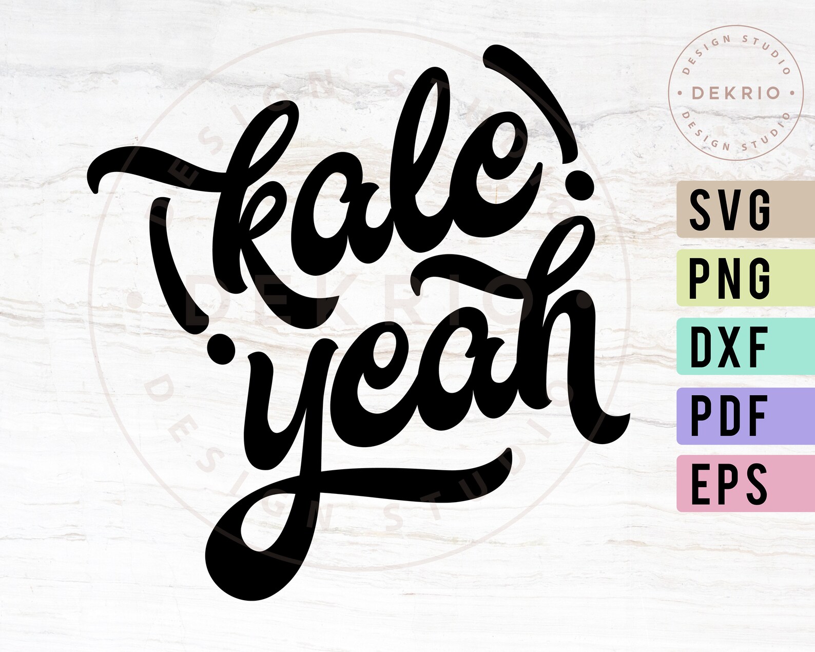 Kale Yeah Svg Printable PDF PNG DXF Cut File Vector Eps | Etsy