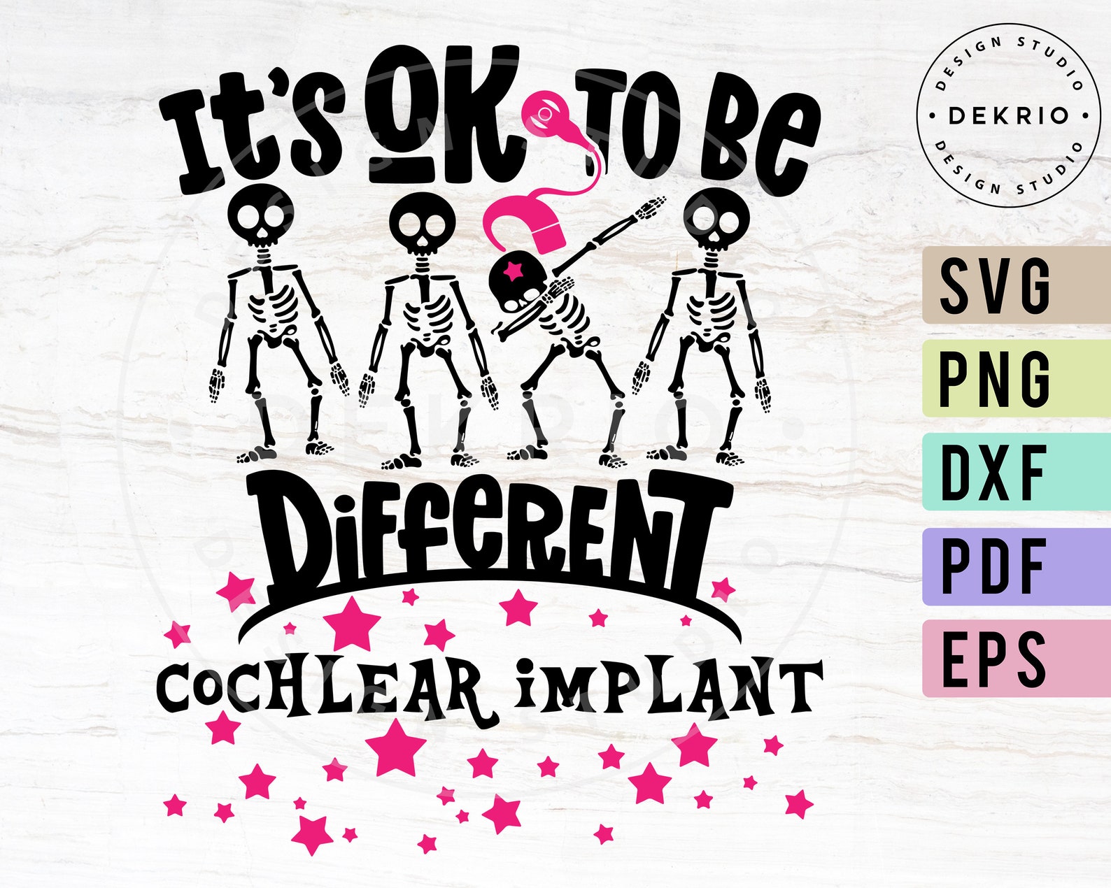 Cochlear Implants Svg It's OK to Be Different Svg Png Dxf | Etsy
