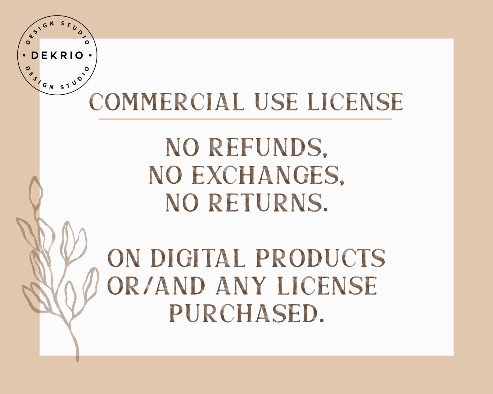 Commercial License to Sell End-products From Digital Designs - Etsy