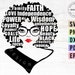 Afro Woman Svg, She is Enough Svg, Pdf Dxf Png Eps Files - Etsy