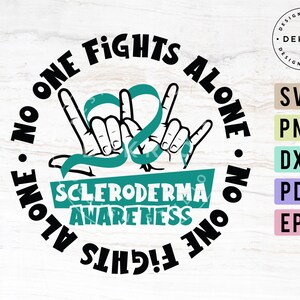 Scleroderma Awareness Svg, Teal Ribbon Svg PNG DXF EPS Files - Etsy