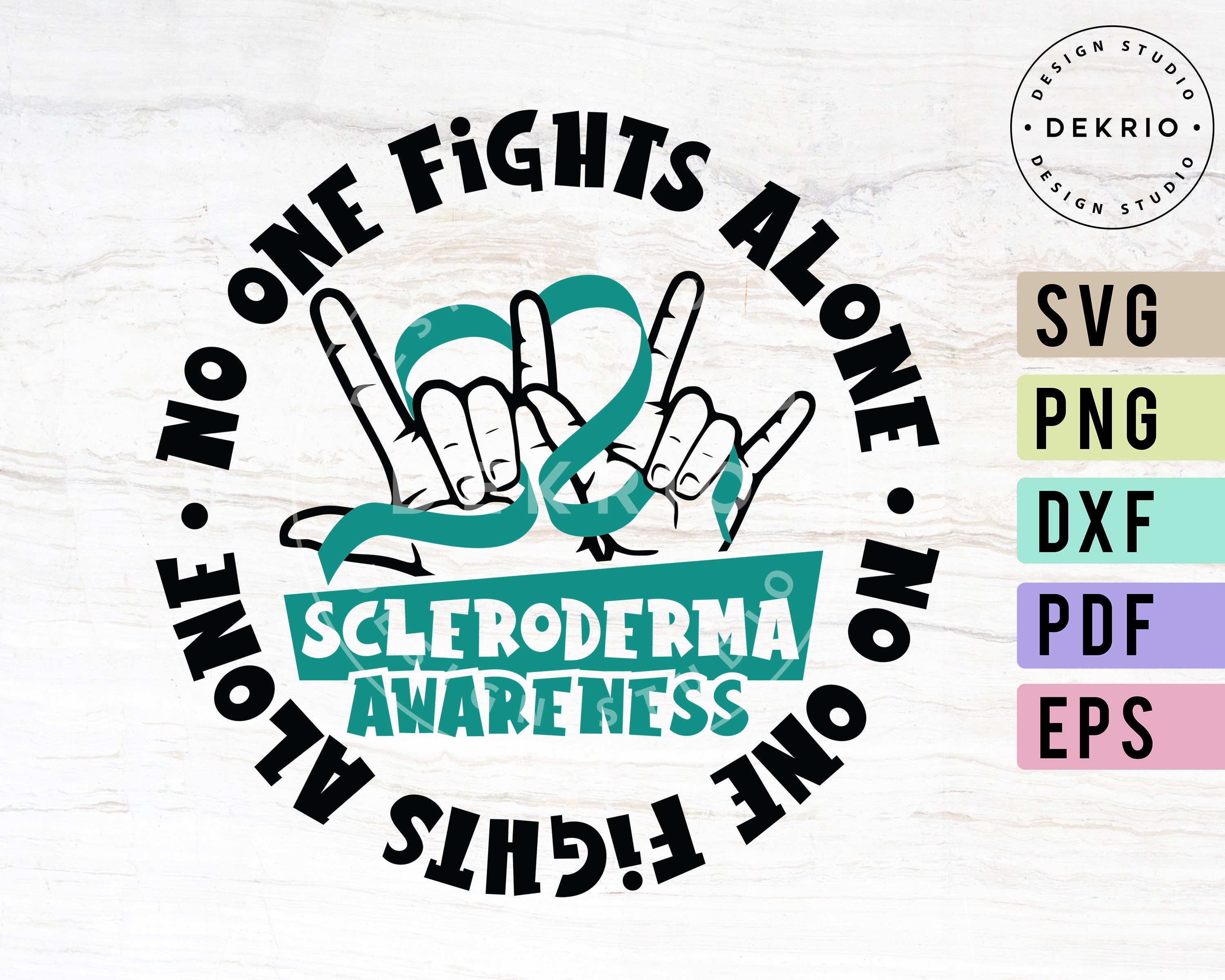 Scleroderma Awareness Svg, Teal Ribbon Svg PNG DXF EPS Files - Etsy