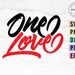 One Love Svg, PNG, DXF Cut File, Vector Eps, Print Quality PDF - Etsy