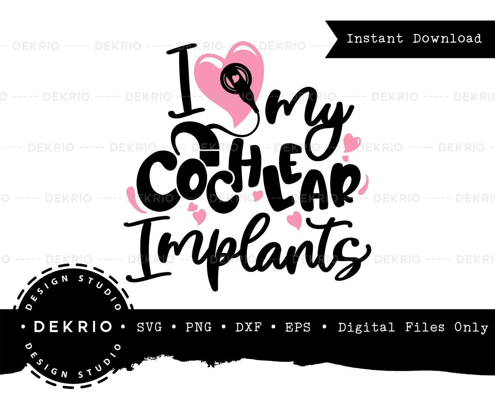 Cochlear Implants Svg Cut File PNG DXF EPS Digital Files - Etsy Canada
