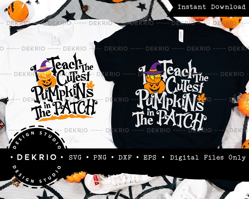 Halloween Svg Teacher Svg Cutest Pumpkins Svg PNG DXF EPS | Etsy