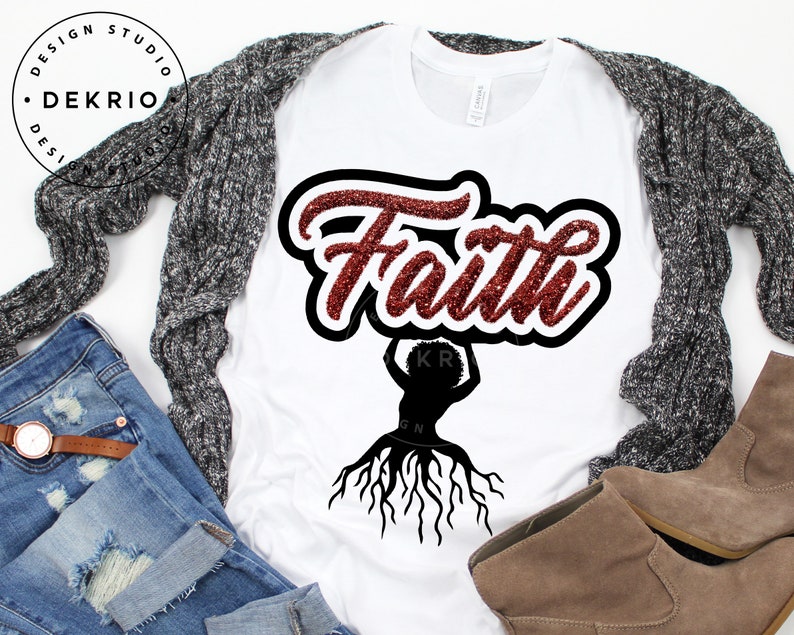 Woman Deeply Rooted in Her Faith Svg and Printable PNG Files - Etsy