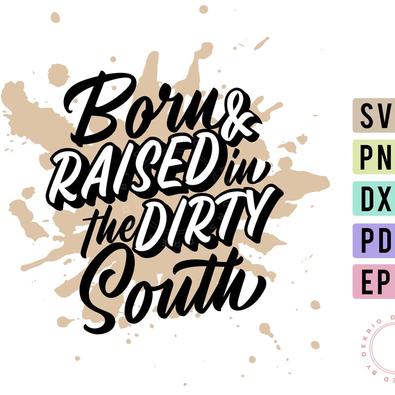 Southern Raised Svg - Etsy
