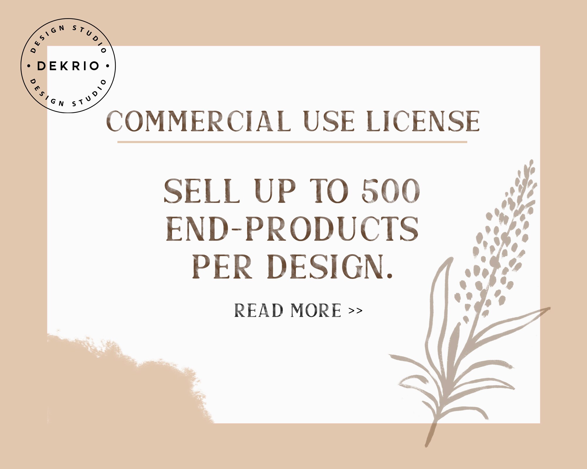 Commercial License to Sell End-products From Digital Designs - Etsy
